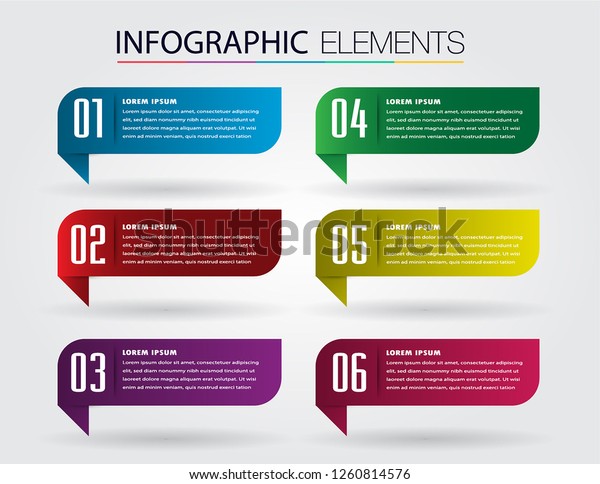 Modern Paper Text Box Template Banner: стоковая векторная графика (без ...