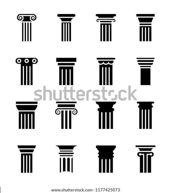 Modern Pillar Designs Stock Vector (Royalty Free) 1177425073 | Shutterstock