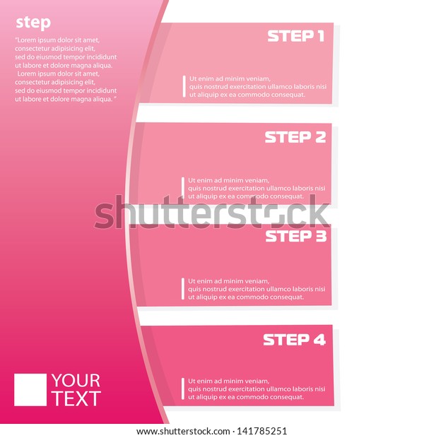 Modern Pink Design Template Can Be Stock Vector (Royalty Free ...