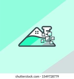 Modern Pixel House Lab Logo Illustration Stock Vector (Royalty Free ...