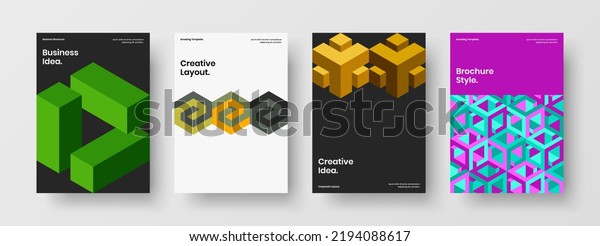 Modern Placard A4 Design Vector Illustration Stock Vector (Royalty Free ...