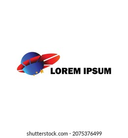 Modern Planet Shape Logos Business Concepts Stock Vector (Royalty Free ...