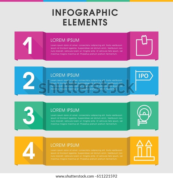 Modern Post Infographic Template Infographic Design Stock Vector ...