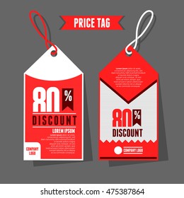 Modern Price Tag Template Vector Illustration Stock Vector (Royalty ...