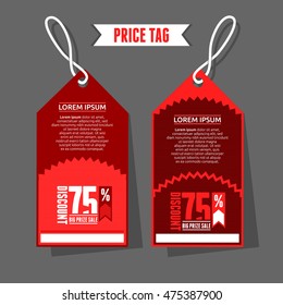 Modern Price Tag Template Vector Illustration Stock Vector (Royalty ...