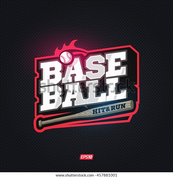 Modern Professional Baseball Template Logo Design Stock Vector (Royalty ...