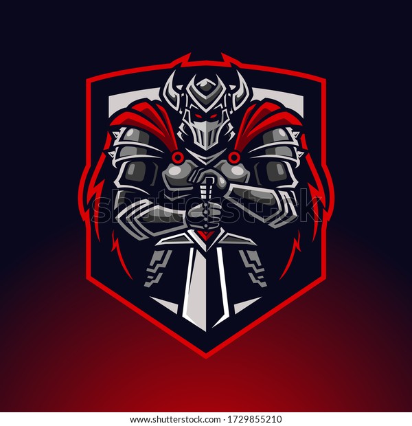 Modern Professional Evil Knight Logo Design Stock Vector (Royalty Free ...