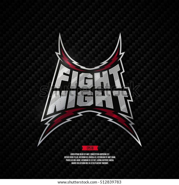 Modern Professional Fighting Logo Design Fight Stock Vector (Royalty ...