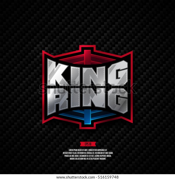 Modern Professional Fighting Logo Design King Stock Vector (Royalty ...
