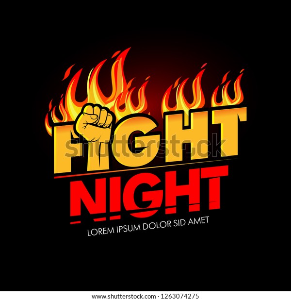 Modern Professional Fighting Poster Template Logo Stock Vector (Royalty ...
