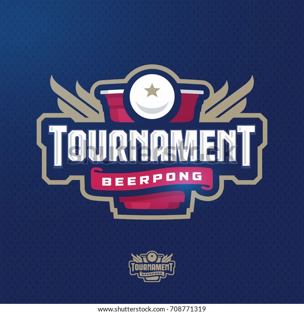 Modern Professional Logo Beer Pong Tournament Stock Vector (Royalty ...