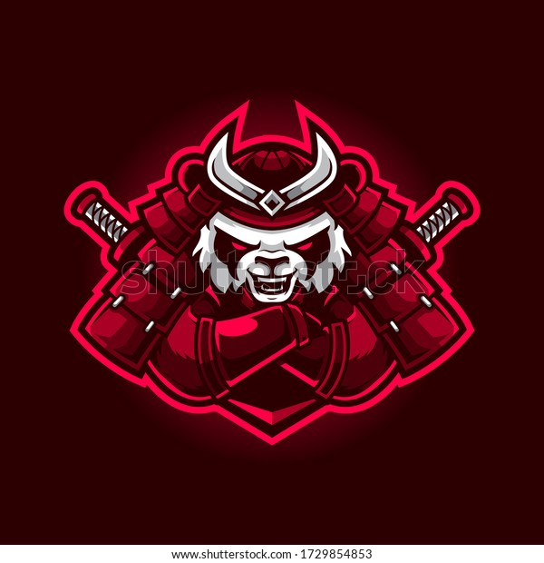 Modern Professional Samurai Panda Logo Design Stock Vector (Royalty ...