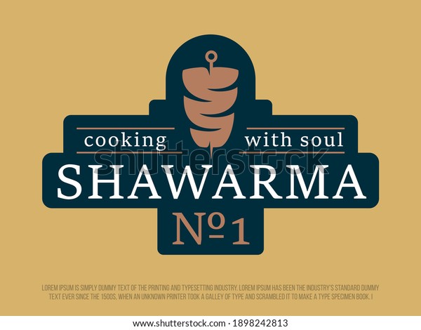 Modern Professional Shawarma Logo Restaurant Industry Stock Vector ...