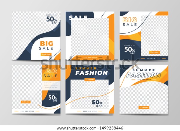 Modern Promotion Square Web Banner Social Stock Vector (Royalty Free ...