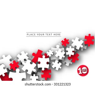 Puzzle Corner Design Vector Stock Vector (Royalty Free) 73373215 ...