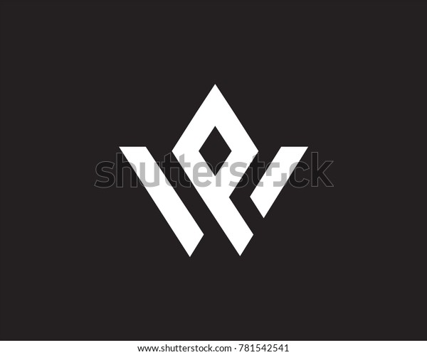 Modern Pw Logo Template Geometry Lettering Stock Vector (Royalty Free ...