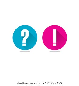 Modern Question Mark Exclamation Mark Icons Stock Vector (Royalty Free ...