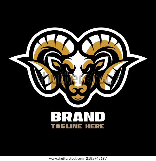 Modern Ram Head Mascot Logo Vector Stock Vector (Royalty Free ...