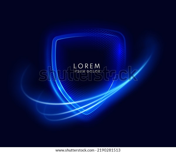 Modern Realistic Dark Blue Shield Light: Vector có sẵn (miễn phí bản ...