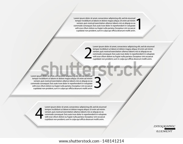 Modern Realistic Infographic Stock Vector (Royalty Free) 148141214 ...