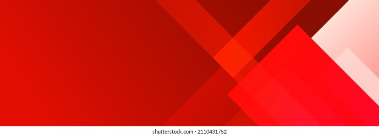 Modern Red Abstract Banner Background Stock Vector (Royalty Free ...