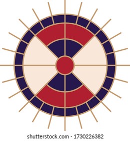 Modern Red Blue Round Logo Mark Stock Vector (Royalty Free) 1730226382 ...