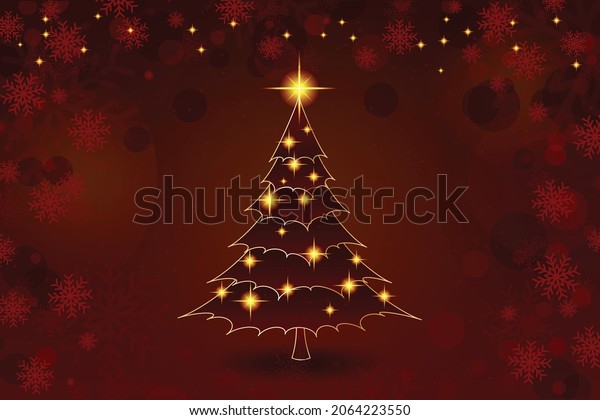 Modern Red Christmas Background Shiny Christmas Stock Vector (Royalty ...