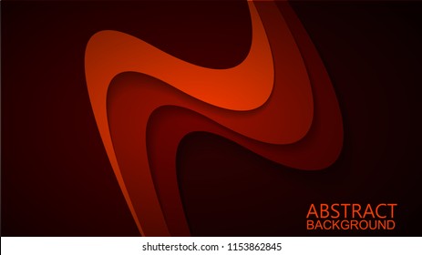 Modern Red Curve Vector Background Stock Vector (Royalty Free ...