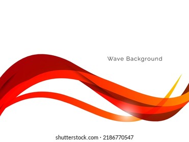 Modern Red Wave Design Background Vector Stock Vector (Royalty Free ...