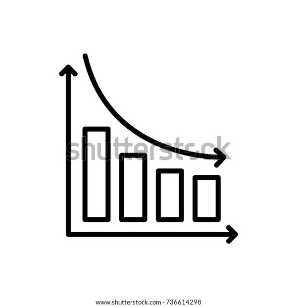 Modern Reduction Line Icon Premium Pictogram Stock Vector (Royalty Free ...