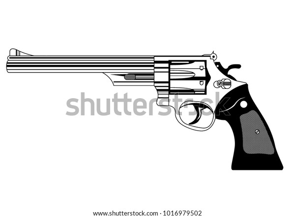 Modern Revolver Gun Stock Vector (Royalty Free) 1016979502