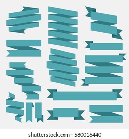 Modern Ribbon Set Stock Vector (Royalty Free) 580016440 | Shutterstock