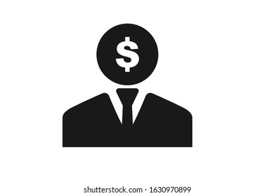 Modern Rich Man Icon Vector Isolated Stock Vector (Royalty Free ...