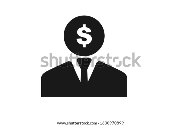 Modern Rich Man Icon Vector Isolated Stock Vector (Royalty Free ...