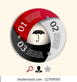 Modern Round Infographic Design Template Stock Vector (Royalty Free ...