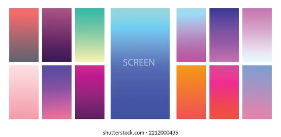 Modern Screen Vector Gradient Background Vibrant Stock Vector (Royalty ...