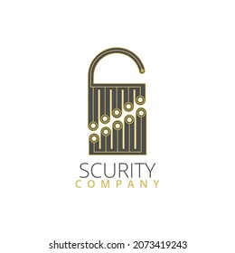 Modern Security Padlock Logo Design Stock Vector (Royalty Free ...