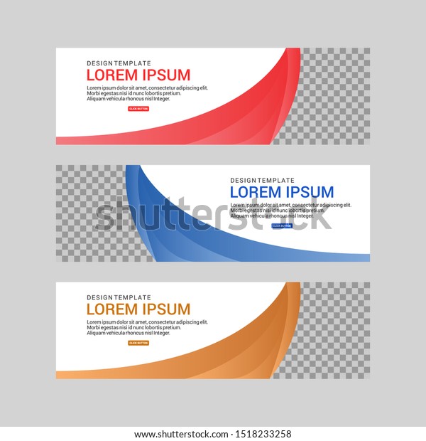 Modern Shape Banner Design Modern Background Stock Vector (Royalty Free ...