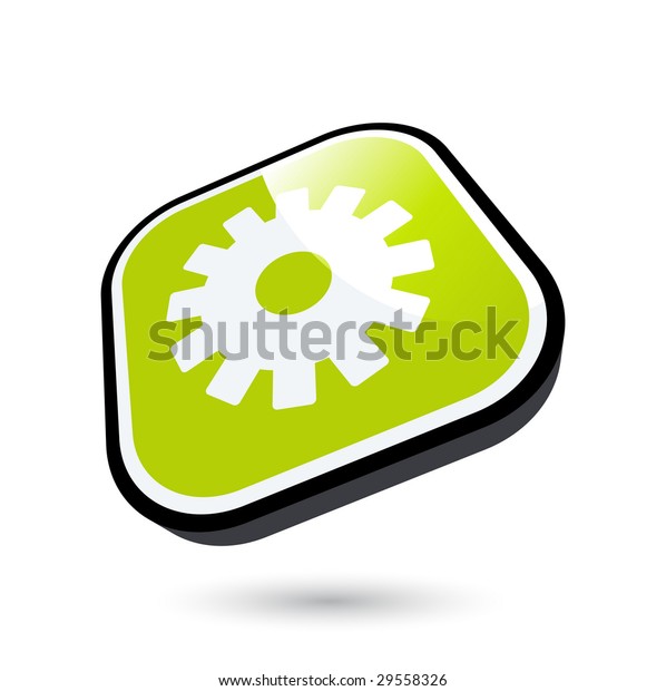 Modern Shiny Gear Symbol Stock Vector (Royalty Free) 29558326 ...