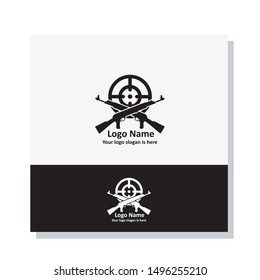 Modern Shooter Game Logo Design Vector Stock Vector (Royalty Free ...