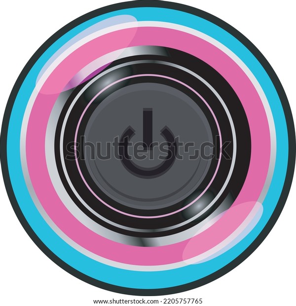Modern Shutdown Symbol Logo Vector Illustration Stock Vector (Royalty ...