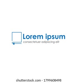Modern Simple Book Logo Design Stock Vector (Royalty Free) 1799608498 ...