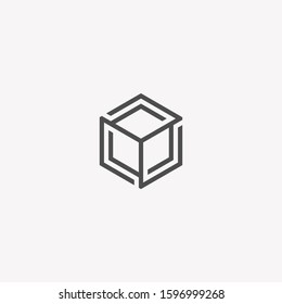 Cube Icon Vector Stock Vector (Royalty Free) 1041283855 | Shutterstock