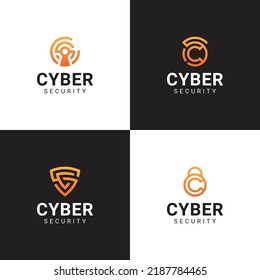 Modern Simple Cyber Security Logo Vector Stock Vector (Royalty Free ...