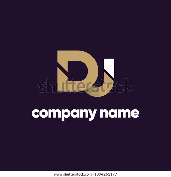 Modern Simple Dj Logo Design Minimal Stock Vector (Royalty Free ...