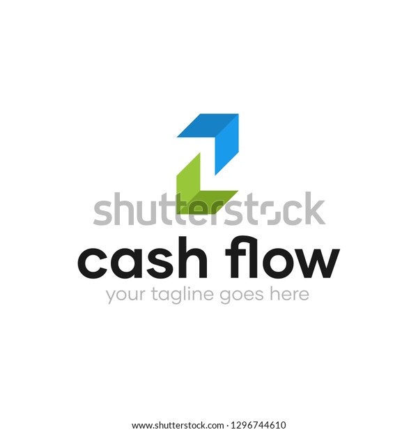 Modern Simple Down Arrow Cash Flow Stock Vector (Royalty Free ...
