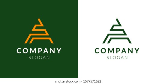Modern Simple Letter Sa Triangle Logo Stock Vector (Royalty Free ...