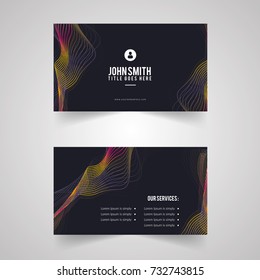 Modern Simple Light Business Card Template Stock Vector (Royalty Free ...