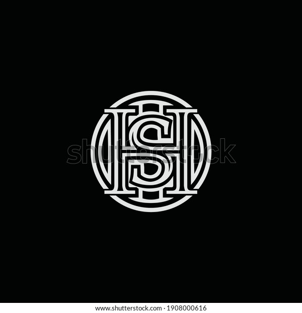 Modern Simple Monogram Lettermark Letter H Stock Vector (Royalty Free ...