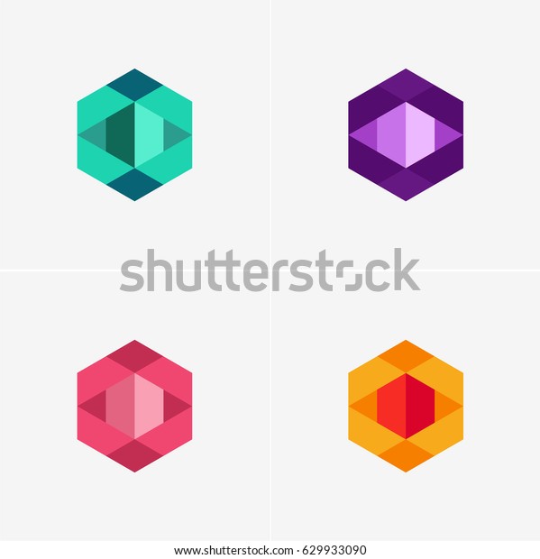 Modern Simple Shape Colorful Abstract Vector Stock Vector (Royalty Free ...